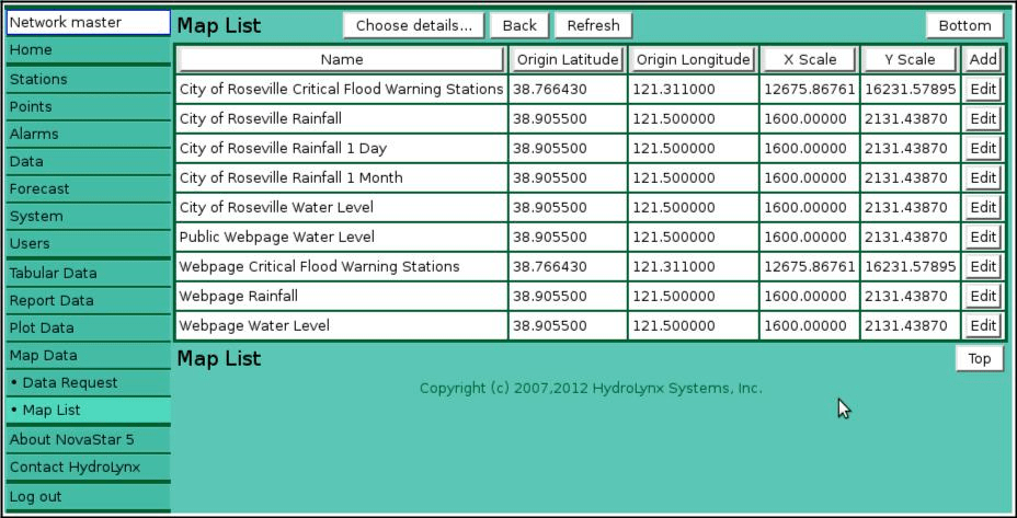 Maps - NovaStar 5 / Administrator
